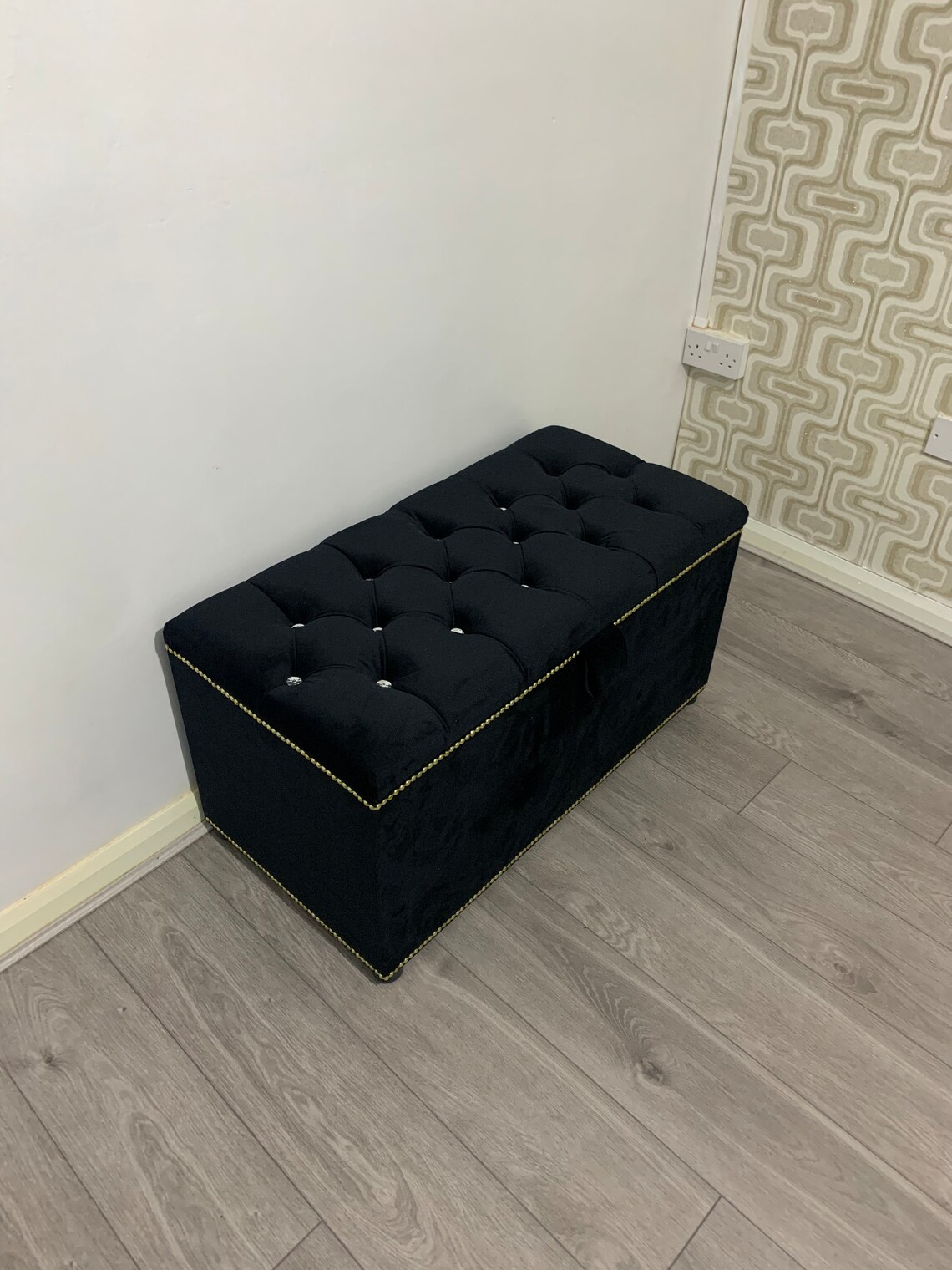 Luxury Chesterfield Ottoman Box Storage Box Footstool Bench - Etsy UK