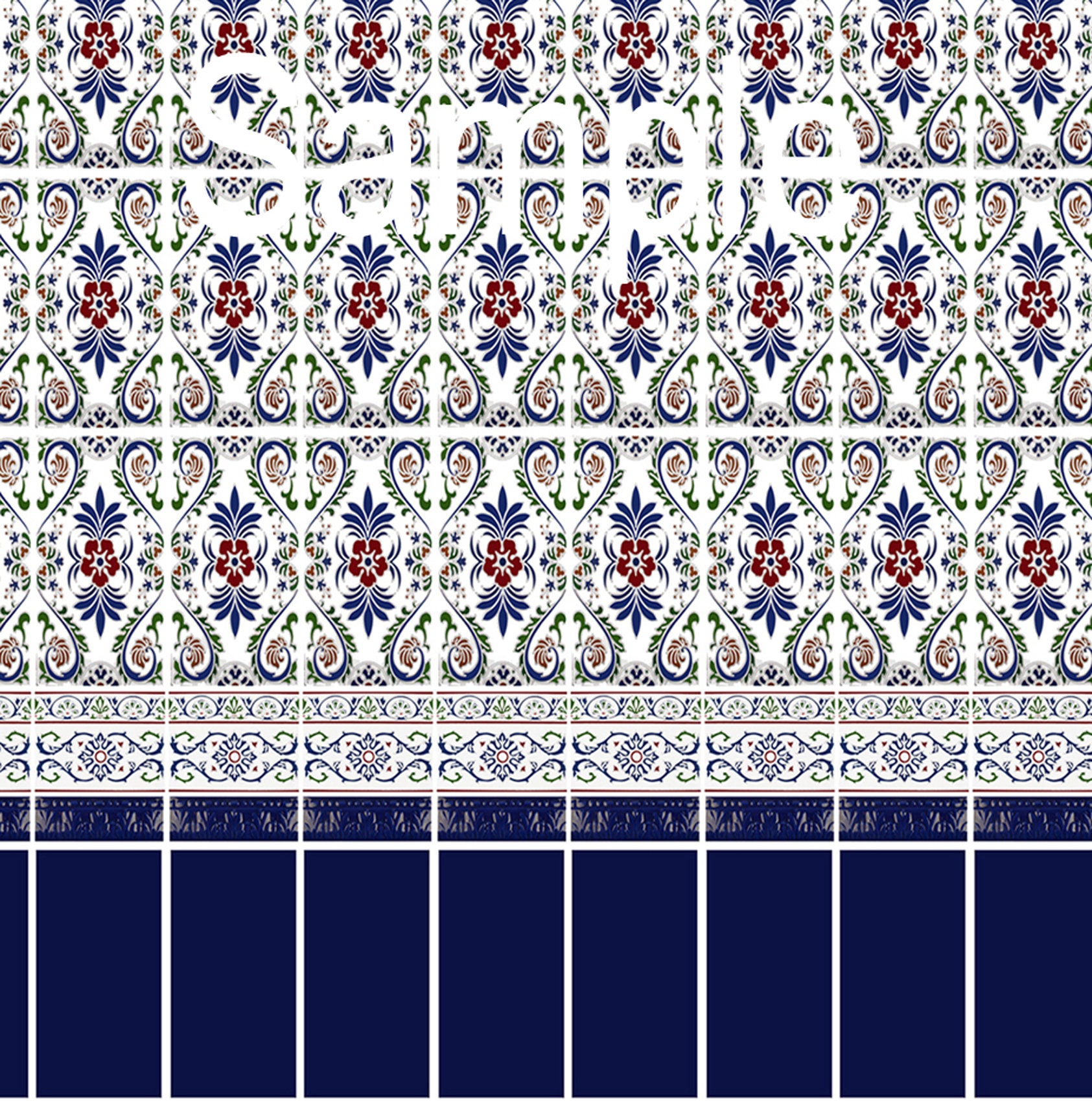 Printable Dolls House Kitchen Tile Effect Wallpaper 1/12th Scale D25 ...