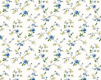 Printable Dolls House Wallpaper 1/12th Scale Vintage Floral D296 ...