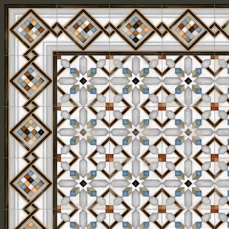 Printable Dolls House Wallpaper 1/12th Scale Tile Effect Floor Flooring ...