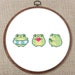 Tiny Frog Cross Stitch Pattern PDF - Kawaii Cute Baby Animal Funny ...