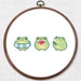 Tiny Frog Cross Stitch Pattern PDF - Kawaii Cute Baby Animal Funny ...