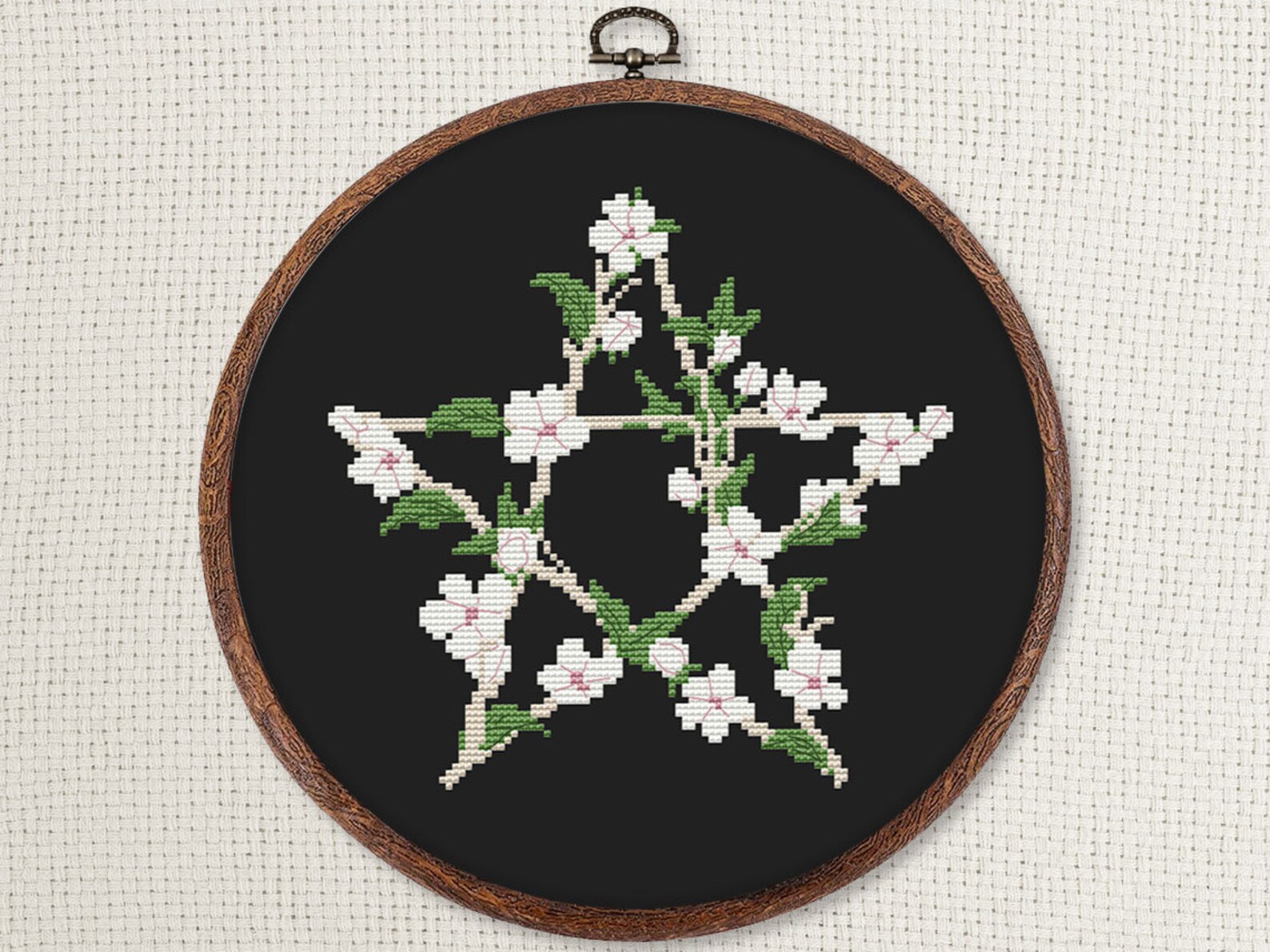 Forest Pentagram Cross Stitch Pattern PDF Digital Download - Etsy