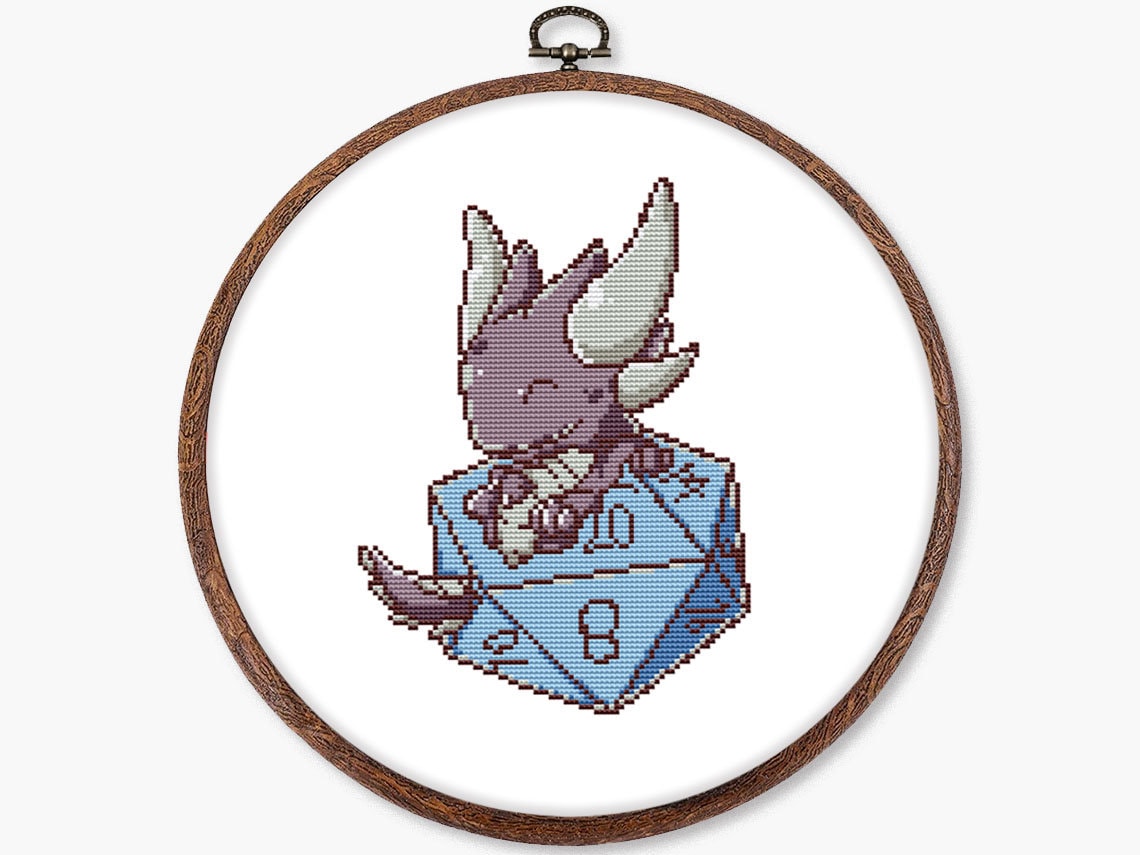 Dragon Dnd Cross Stitch Pattern PDF Digital Download - Etsy