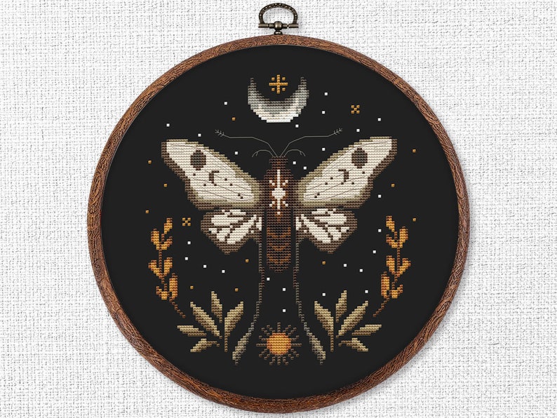 Magic Moth Cross Stitch Pattern PDF Digital Download - Etsy