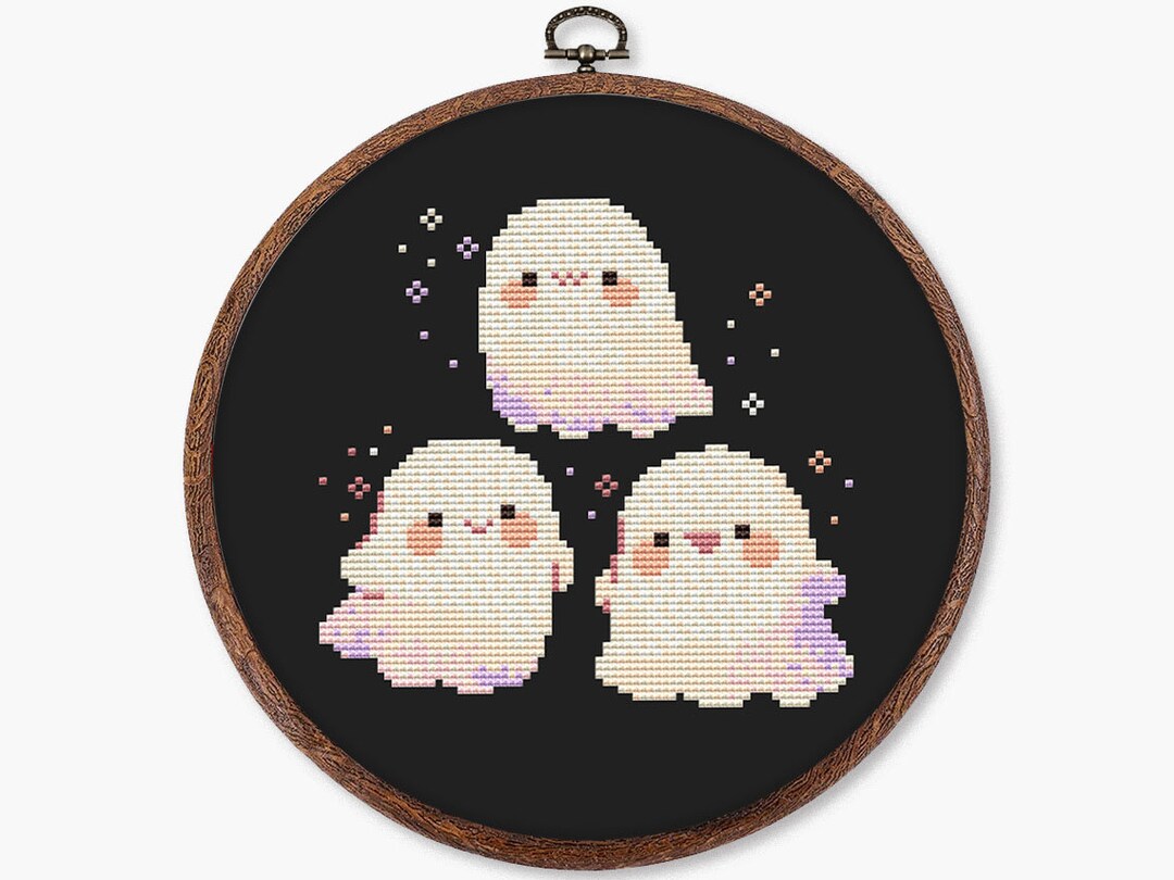 Cute Ghosts Cross Stitch Pattern PDF Digital Download CS27 - Etsy