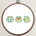 Tiny Frog Cross Stitch Pattern PDF - Kawaii Cute Baby Animal Funny ...