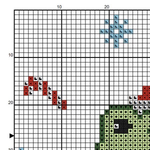 Christmas Frog Cross Stitch Pattern PDF - Funny Christmas Frog Gift ...