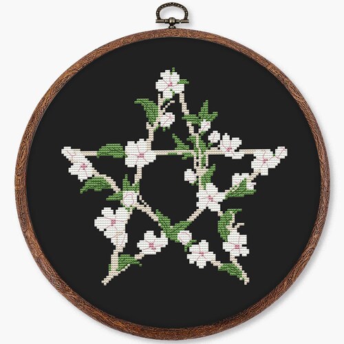 Forest Pentagram Cross Stitch Pattern PDF Digital Download - Etsy