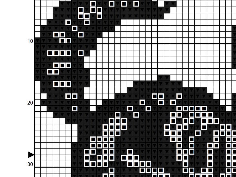 Skeleton Cross Stitch Pattern PDF Digital Download Easy - Etsy