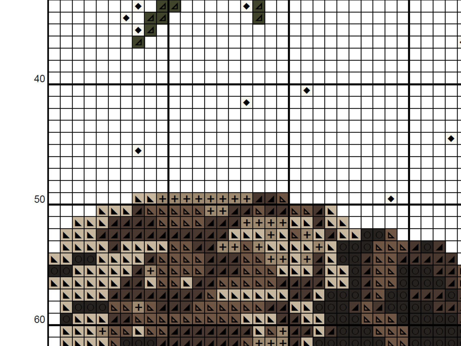 Death Head Moth Cross Stitch Pattern PDF Black Witch Craft Crescent ...