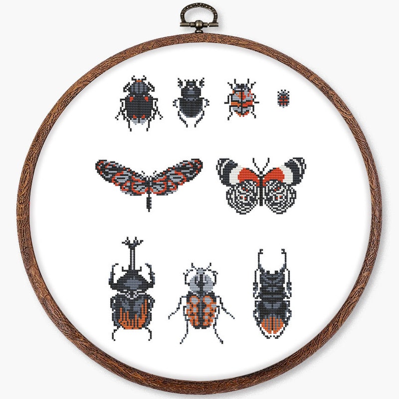 Insect Cross Stitch - Etsy