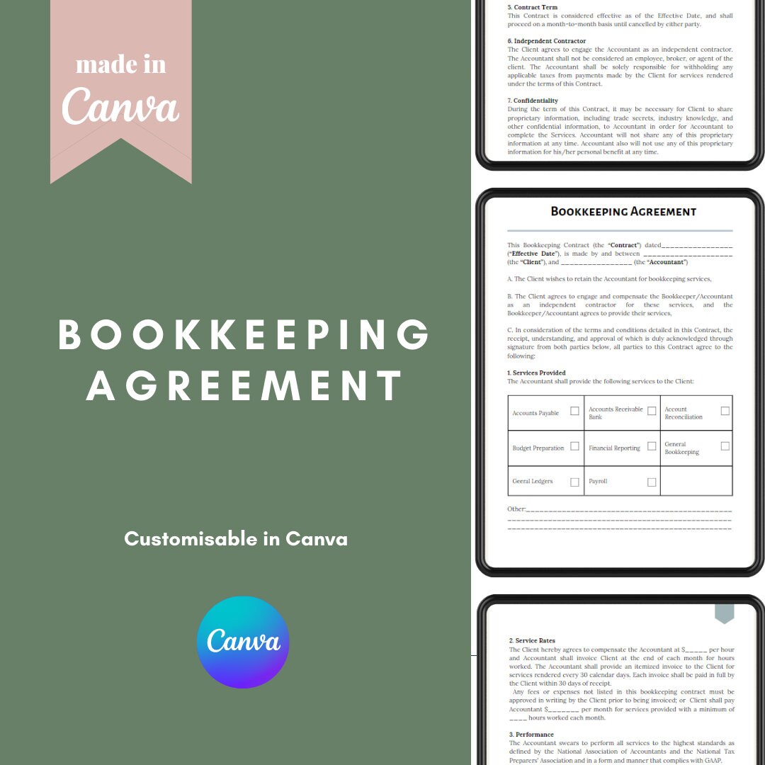 Bookkeeping Agreement Template