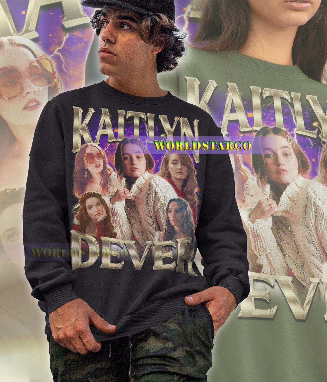 KAITLYN DEVER Vintage Sweatshirt, Kaitlyn Dever Homage Sweater, Kaitlyn ...