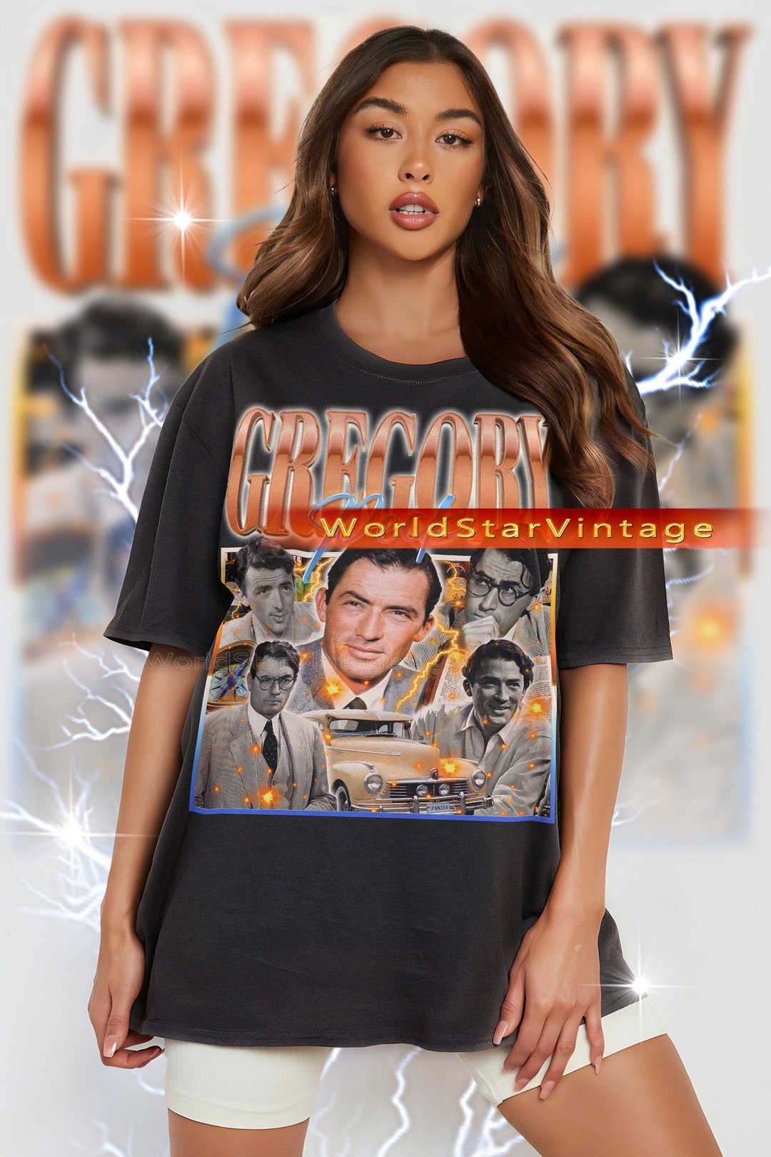 GREGORY PECK Vintage Shirt, Gregory Peck Homage Tshirt, Gregory Peck ...