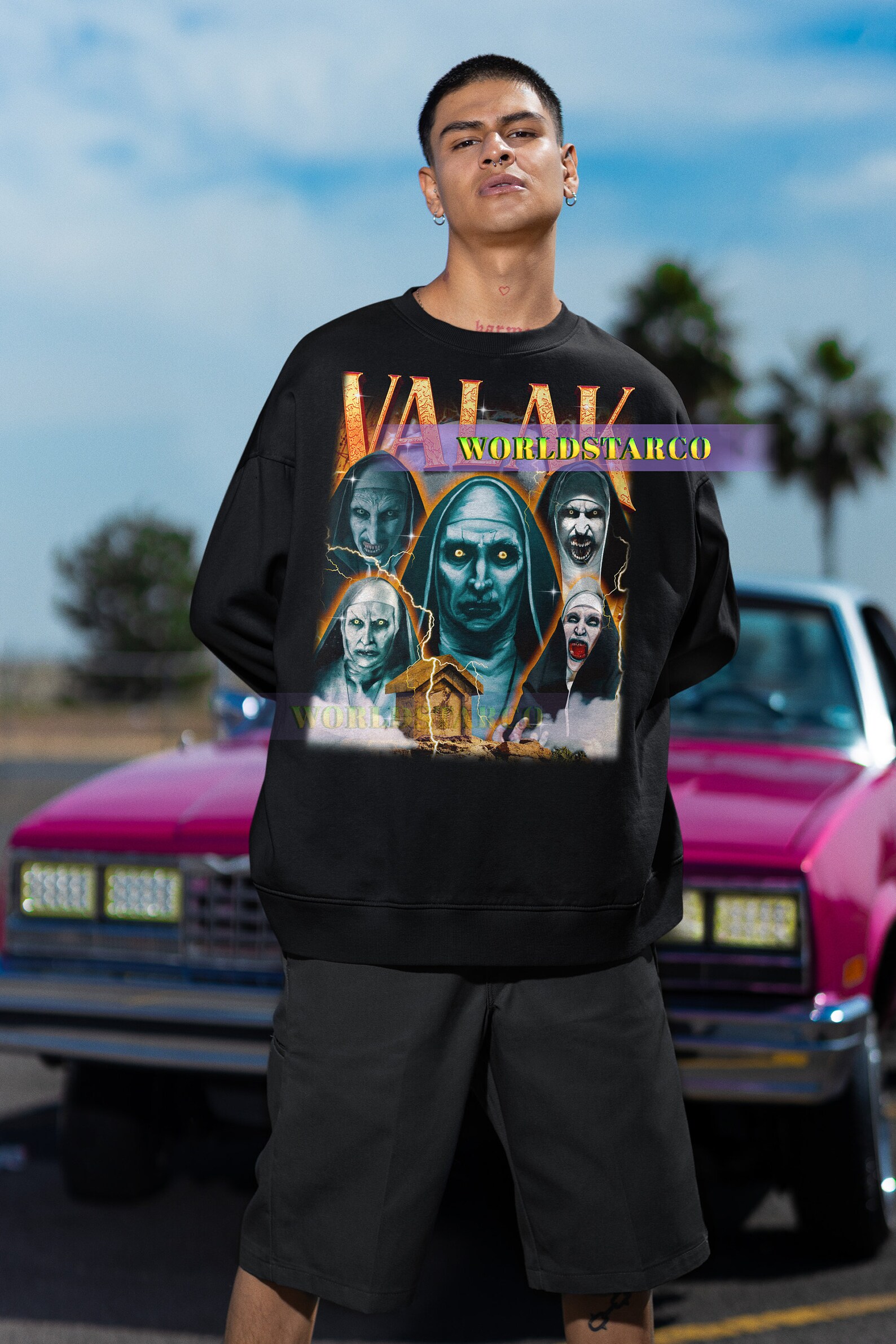VALAK Vintage Sweatshirt, Valak Homage Sweater, Valak Fan Clothing ...