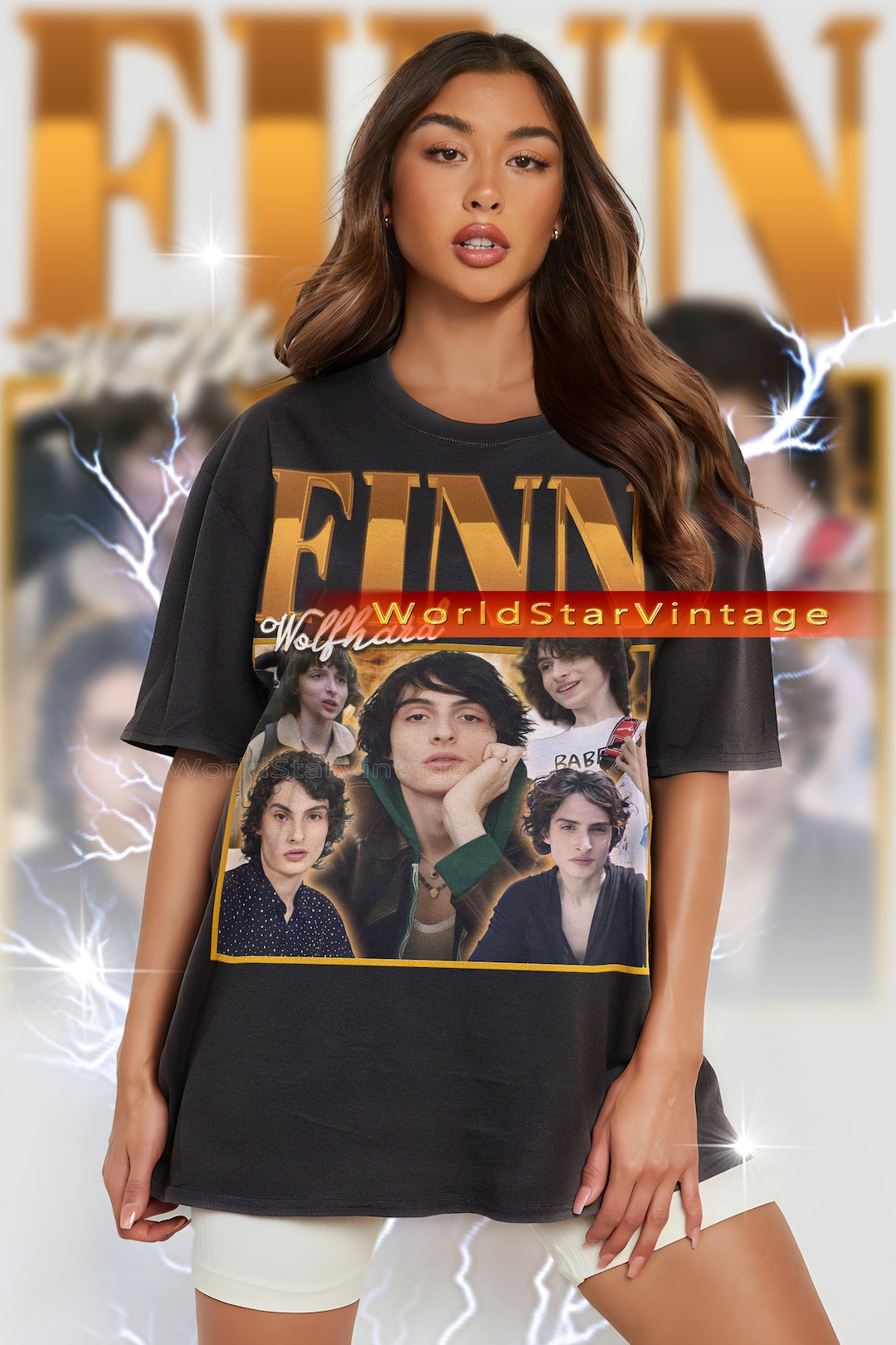 FINN WOLFHARD Vintage Tshirt, Finn Wolfhard Homage Shirt, Finn Wolfhard ...