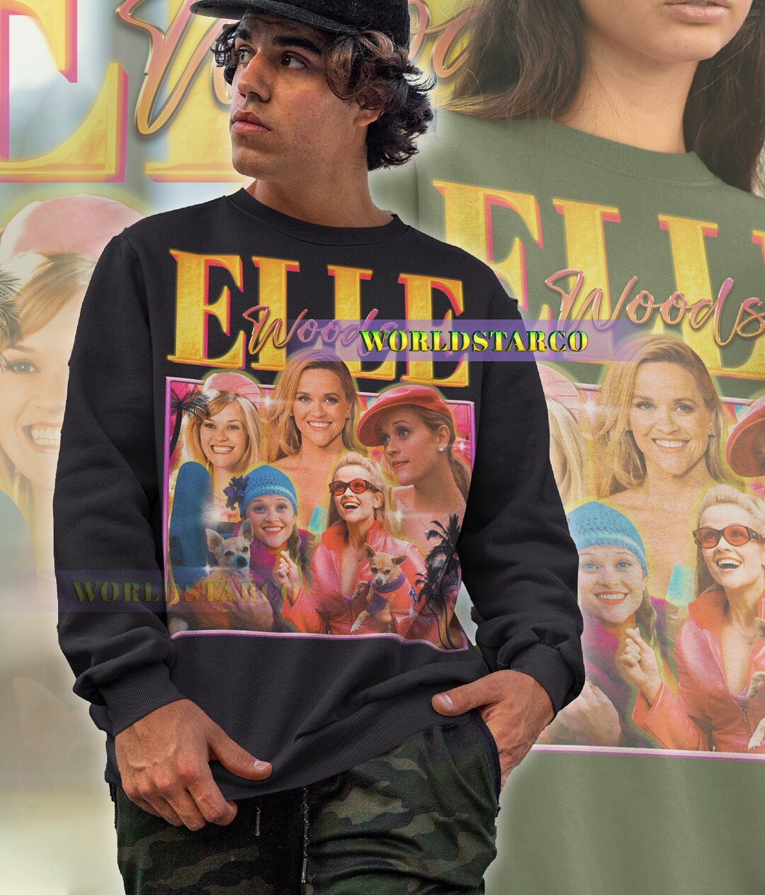 REESE WITHERSPOON Vintage Sweatshirt, Reese Witherspoon Homage Sweater ...