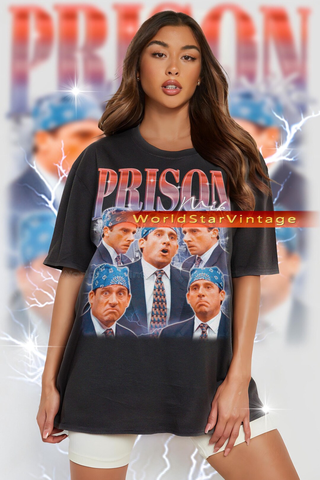 PRISON MIKE Vintage Shirt, Prison Mike Homage Tshirt, Prison Mike Fan ...