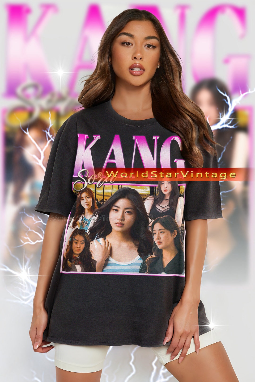 KANG SORA Vintage Shirt, Kang Sora Homage Tshirt, Kang Sora Fan Tees ...