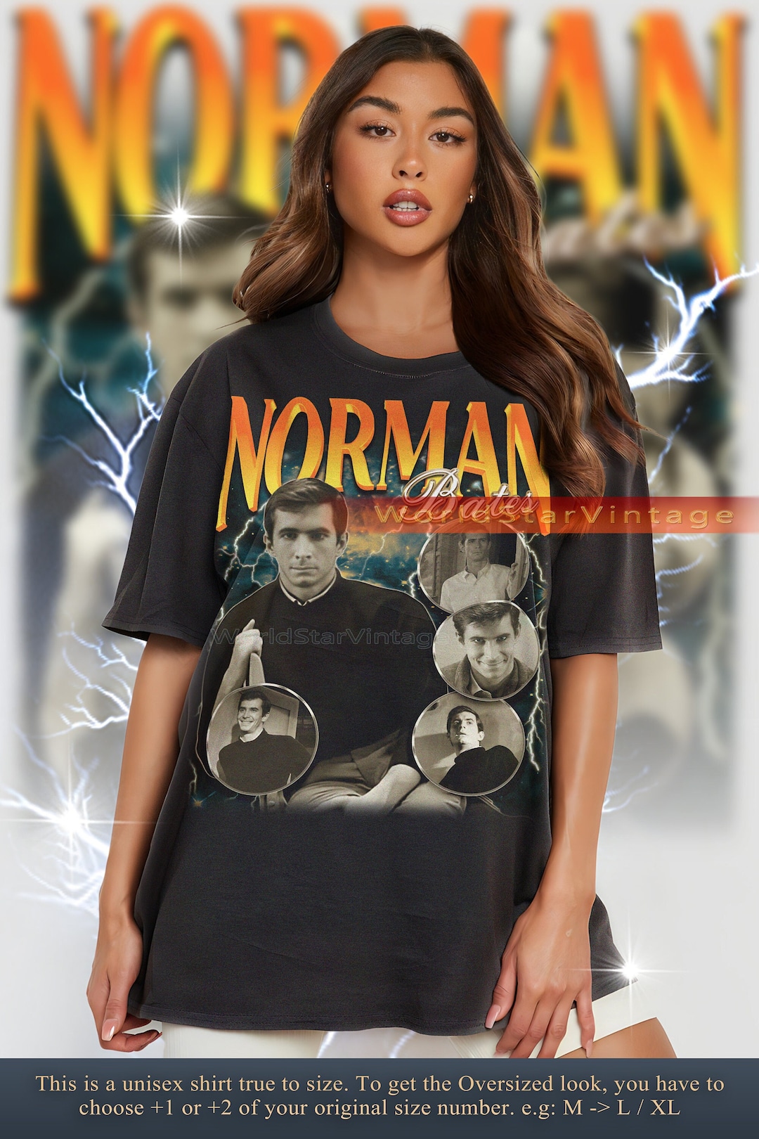 NORMAN BATES Vintage Shirt, Norman Bates Psycho 1960 Tshirt, Norman ...