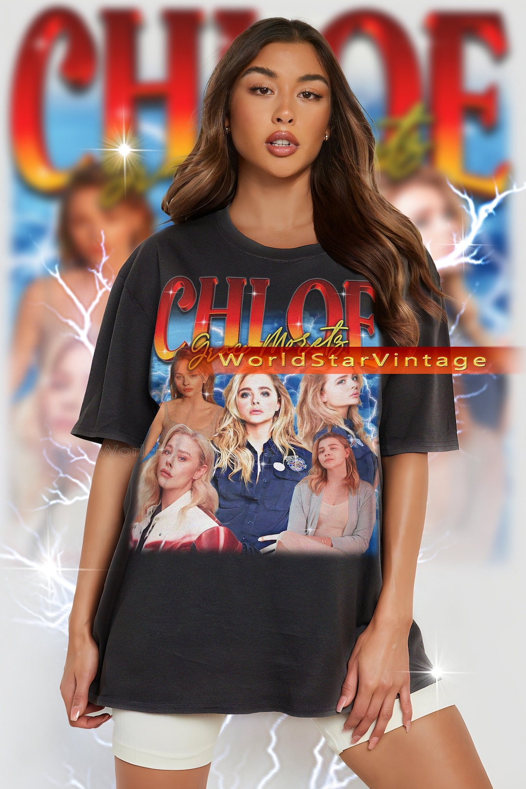 CHLOE GRACE MORETZ Vintage Tshirt, Chloe Moretz Homage Shirt, Chloe ...