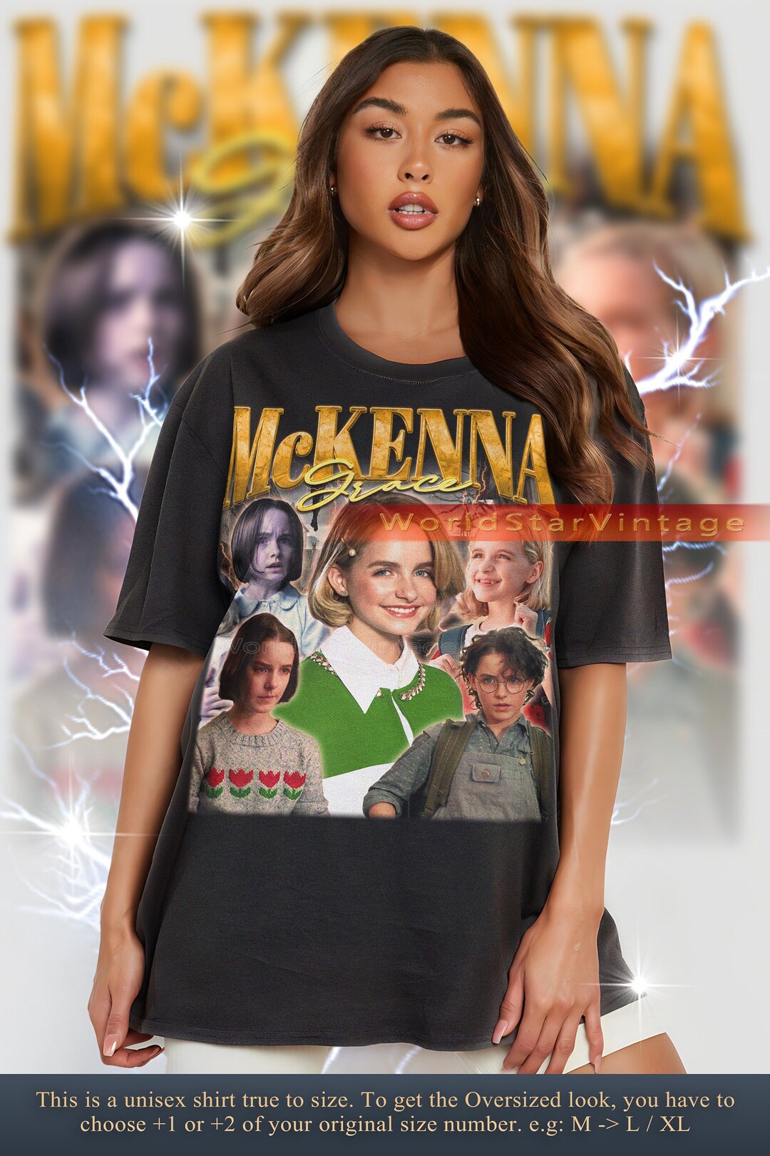 MCKENNA GRACE Vintage Shirt, Mckenna Grace Homage Tshirt, Actress ...