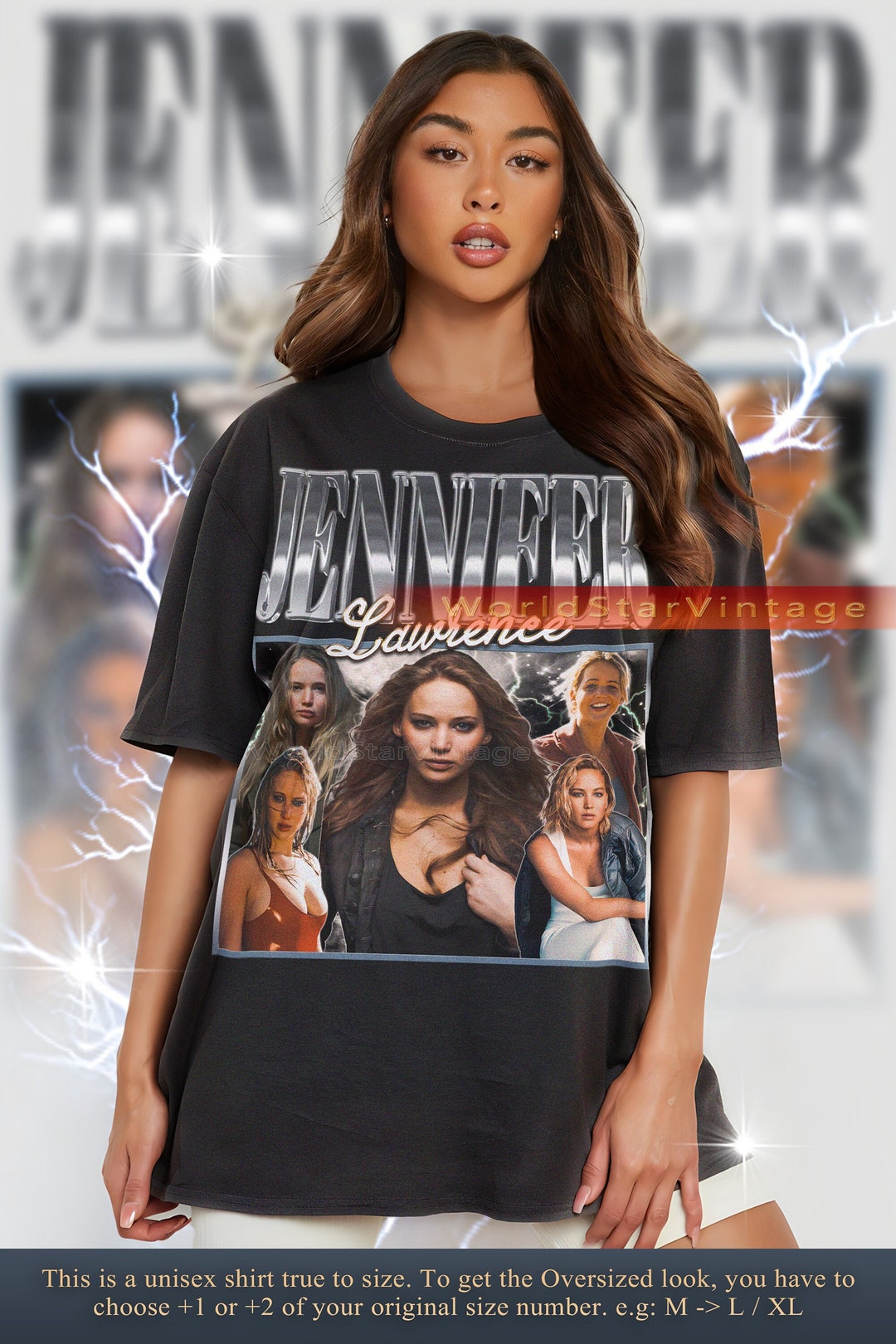 Jennlfer LAWRENCE Vintage Shirt, Jennifer Lawrence Merch, Jennifer ...