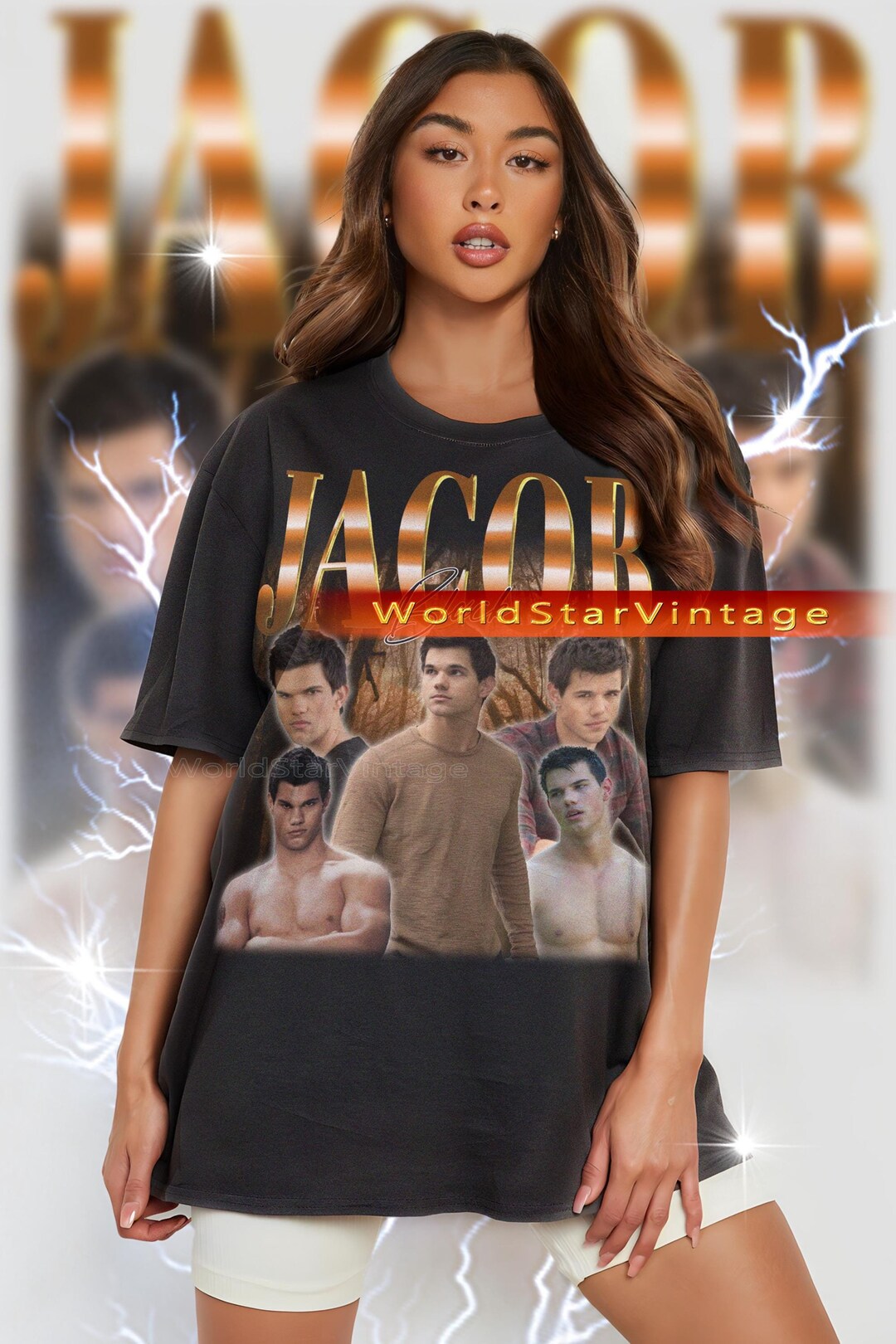JACOB BLACK Vintage Shirt, Jacob Black Homage Tshirt, Jacob Black Fan ...