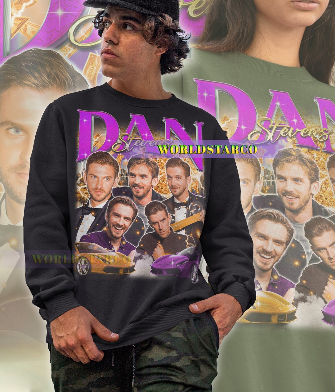 DAN STEVENS Vintage Sweatshirt, Dan Stevens Homage Sweater, Dan Stevens ...