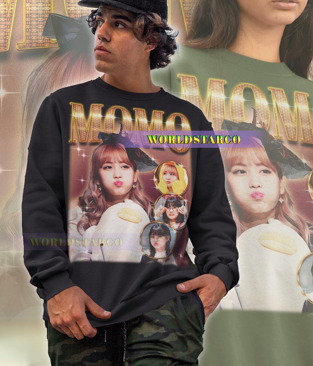 MOMO Vintage Sweatshirt, Momo Homage Sweater, Momo Fan Gift, Momo Retro ...