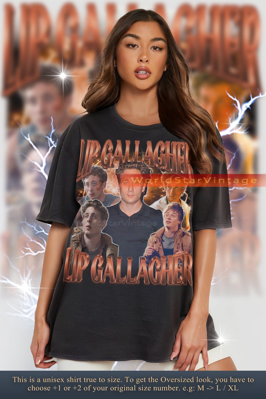 LIP GALLAGHER Vintage Shirt, Jeremy Allen White, Lip Gallagher Homage ...