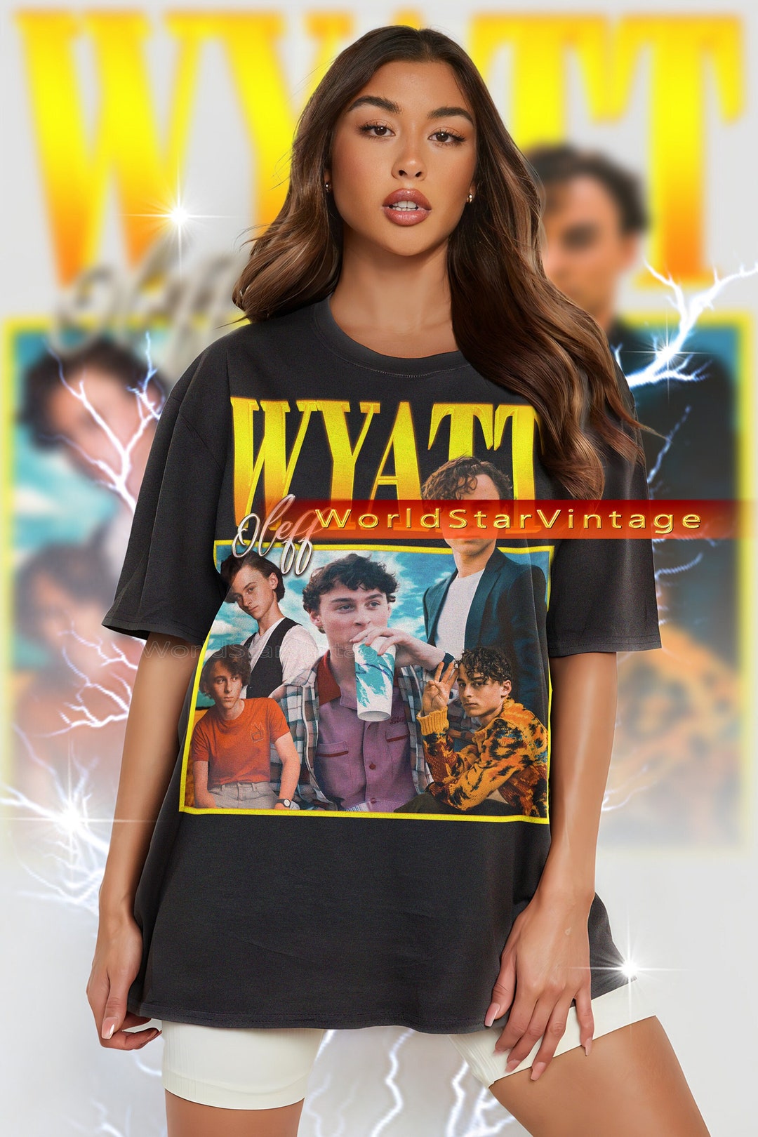 WYATT OLEFF Camisa vintage, camiseta Wyatt Oleff Homage, camisetas ...