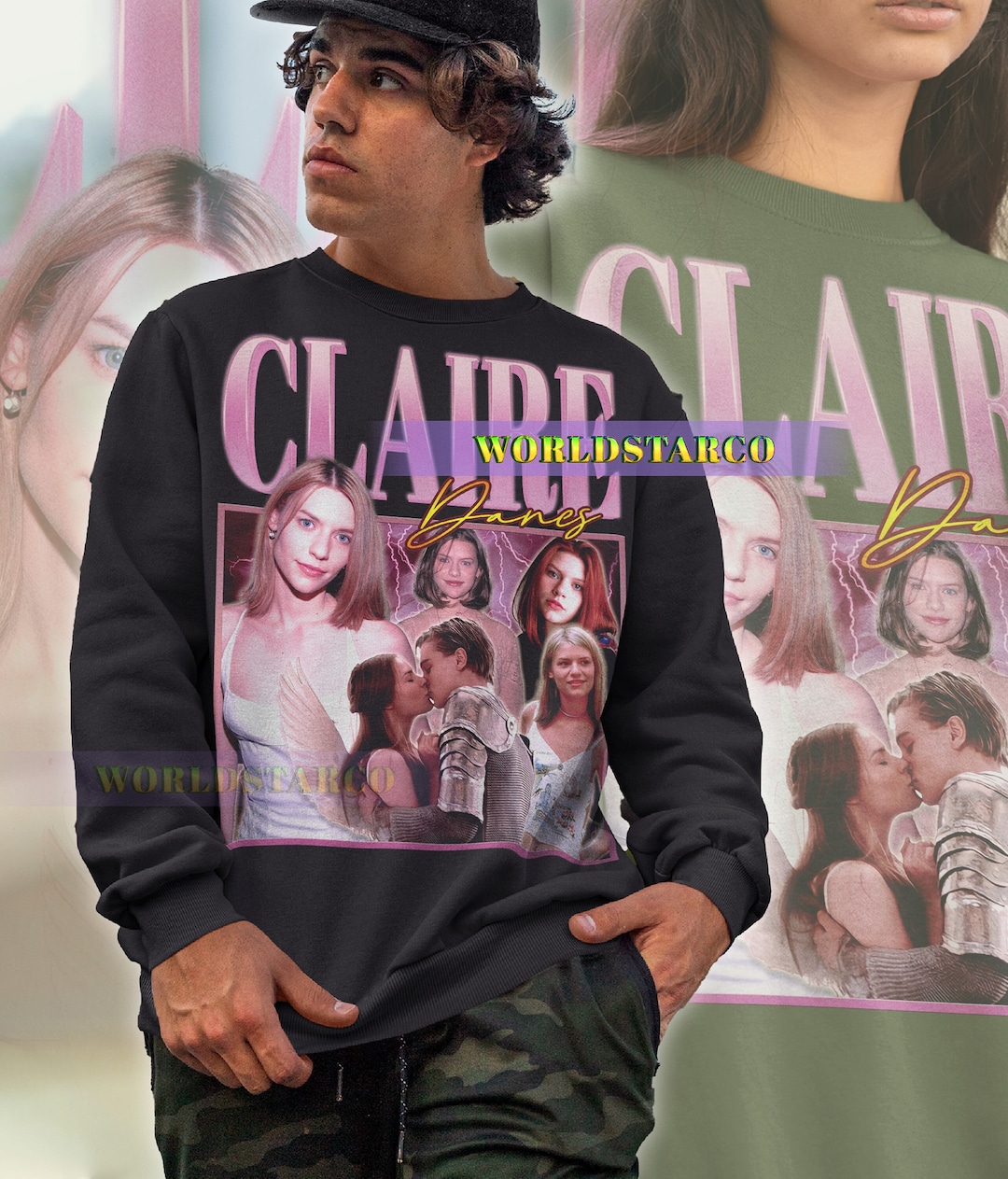 CLAIRE DANES Vintage Sweatshirt, Claire Danes Homage Sweater, Claire ...