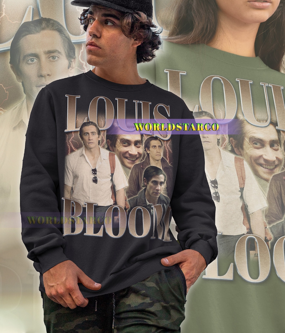 LOUIS BLOOM Sweatshirt, Lou Bloom Sweater, Nightcrawler Gift, Jake ...