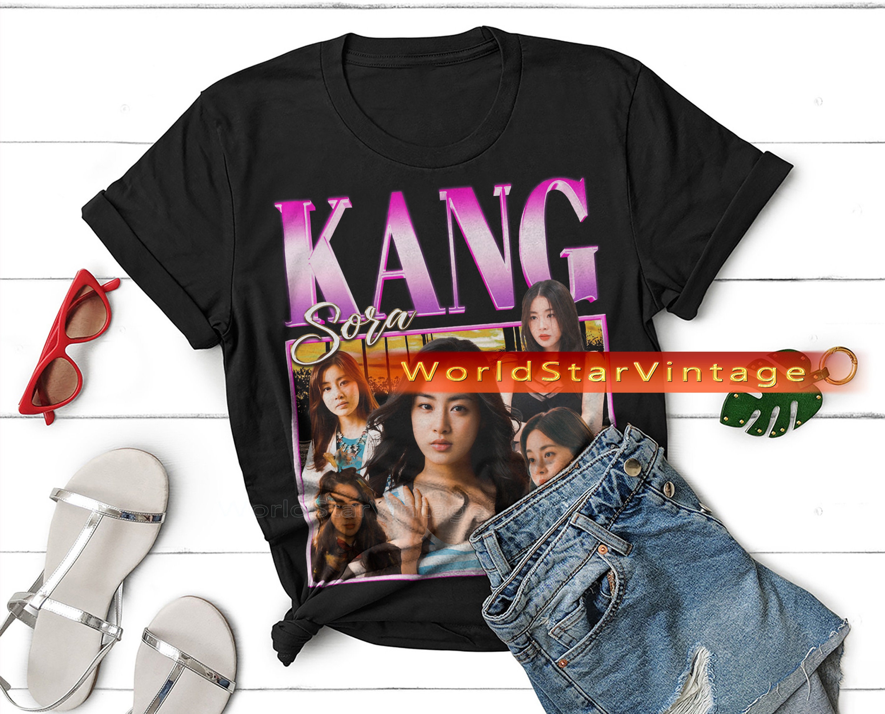 KANG SORA Vintage Shirt, Kang Sora Homage Tshirt, Kang Sora Fan Tees ...