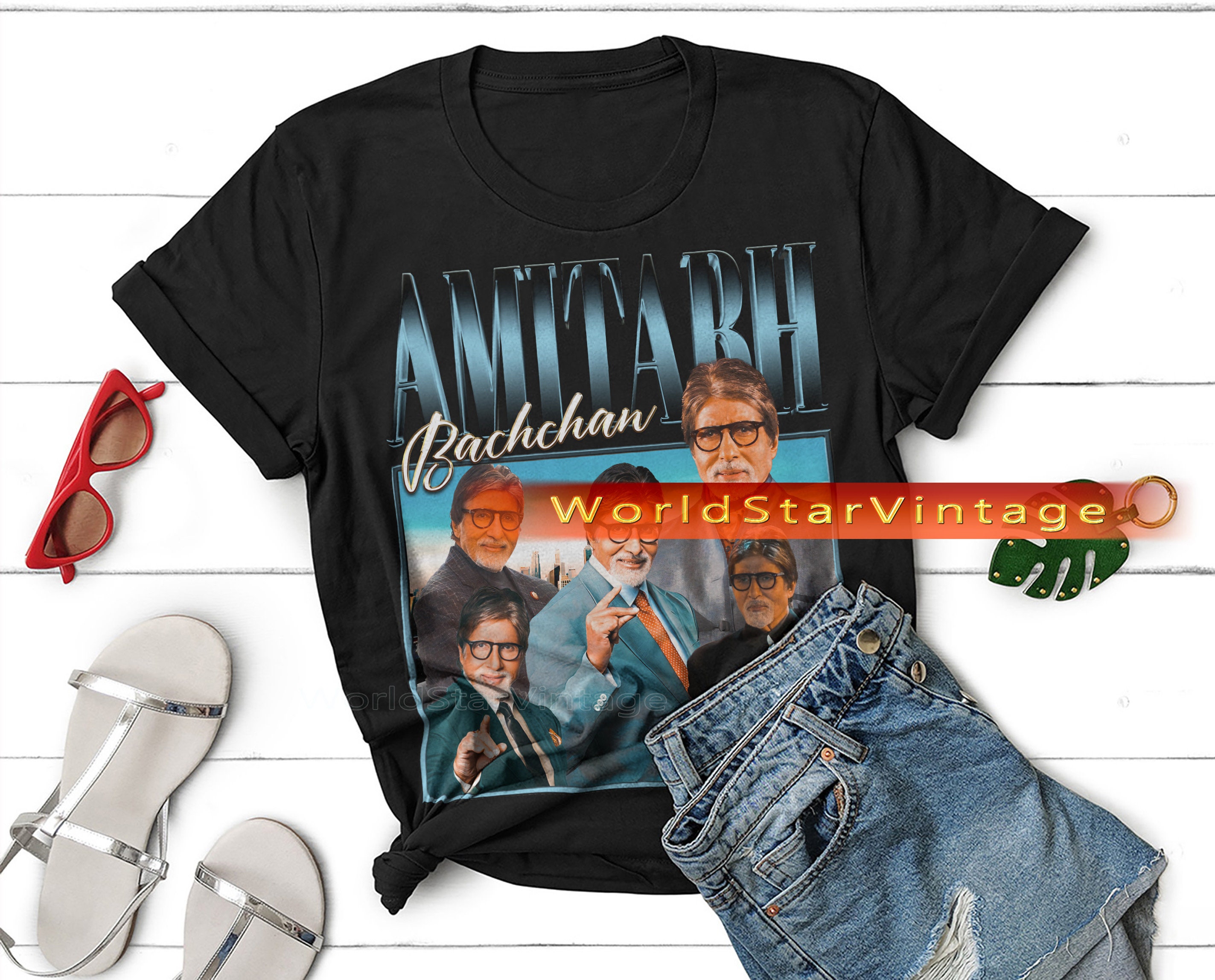 AMITABH BACHCHAN Vintage Shirt, Amitabh Bachchan Tshirt, Amitabh ...