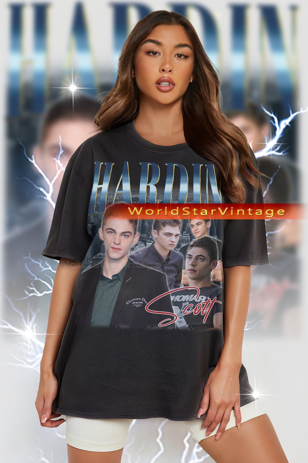 Camiseta retro HARDIN SCOTT, Camiseta del club de fans de Hardin Scott ...