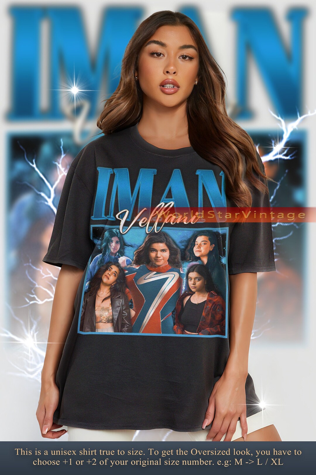 IMAN VELLANI Vintage Shirt, Iman Vellani Homage Tshirt, Iman Vellani ...