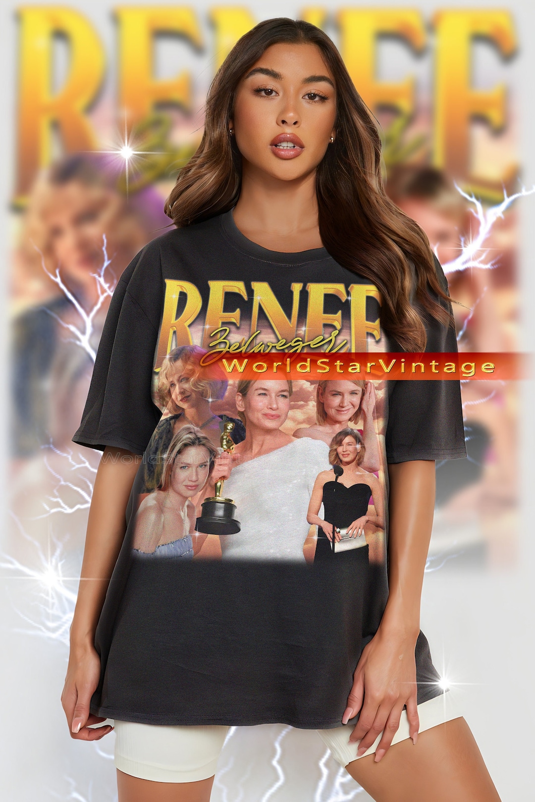 RENEE ZELLWEGER Vintage Tshirt, Renee Zellweger Homage Shirt, Renee ...