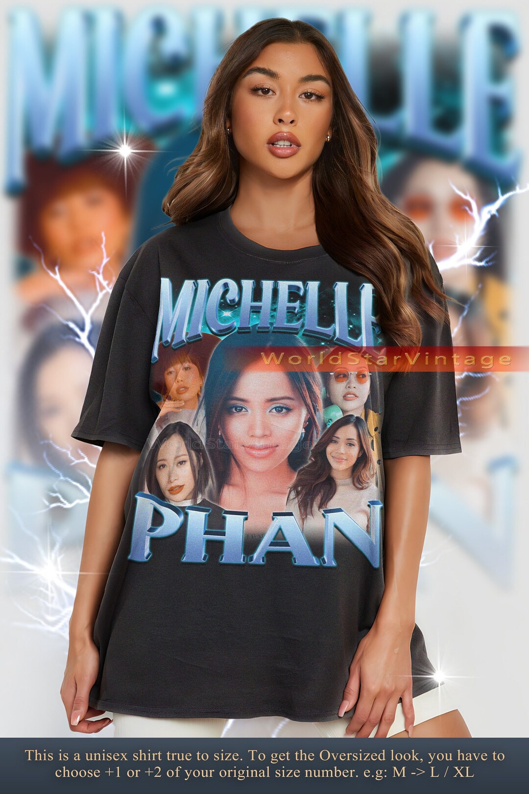 MICHELLE PHAN Vintage Shirt, Michelle Phan Homage Tshirt, Michelle Phan ...