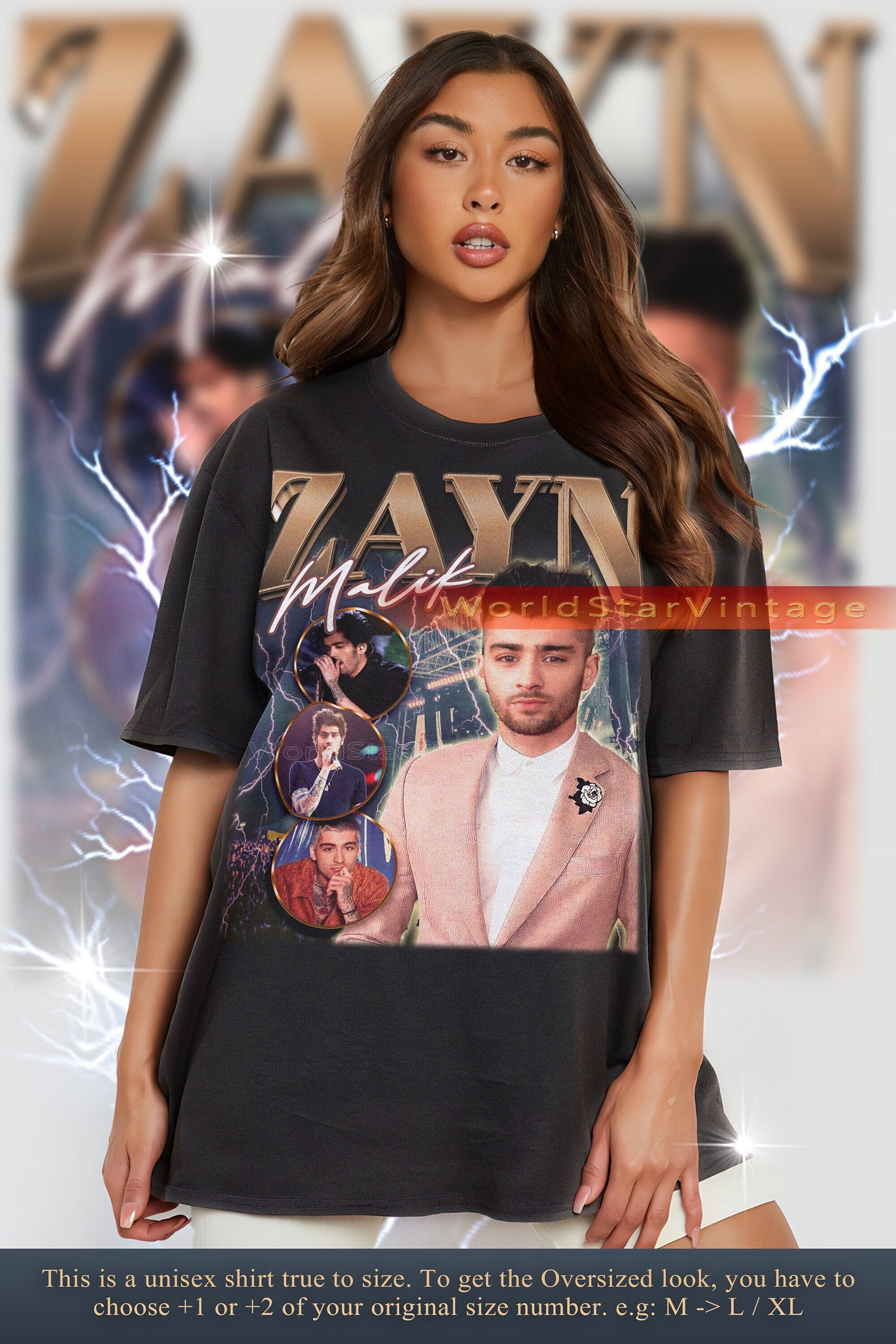 ZAYN MALIK Vintage Shirt, Zayn Malik Homage Tshirt, Zayn Malik Fan Tees ...