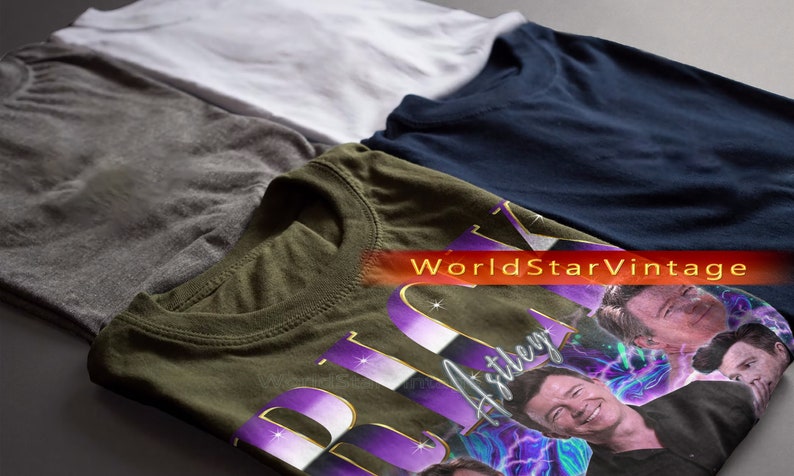 RICK ASTLEY Vintage Tshirt, Rick Astley Homage Shirt, Rick Astley Fan ...