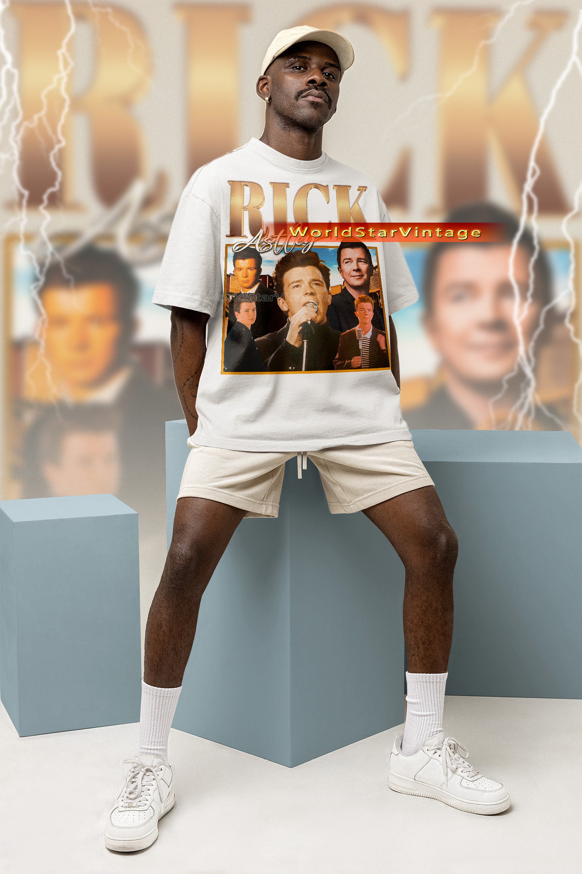 RICK ASTLEY Vintage Tshirt, Rick Astley Homage Shirt, Rick Astley Fan ...