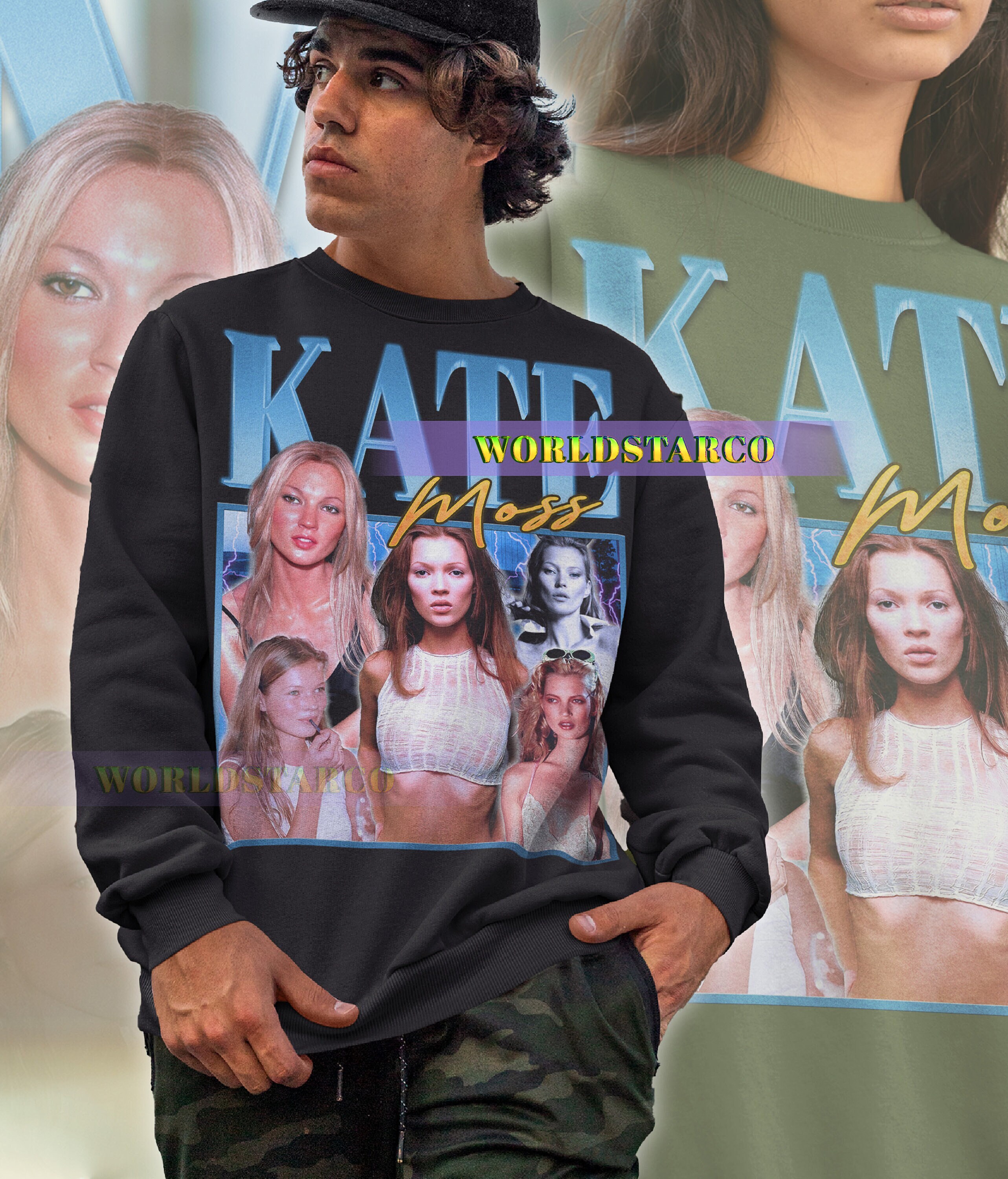 Kate Moss Sweatshirt - Etsy Kate Moss Sweatshirt - Etsy