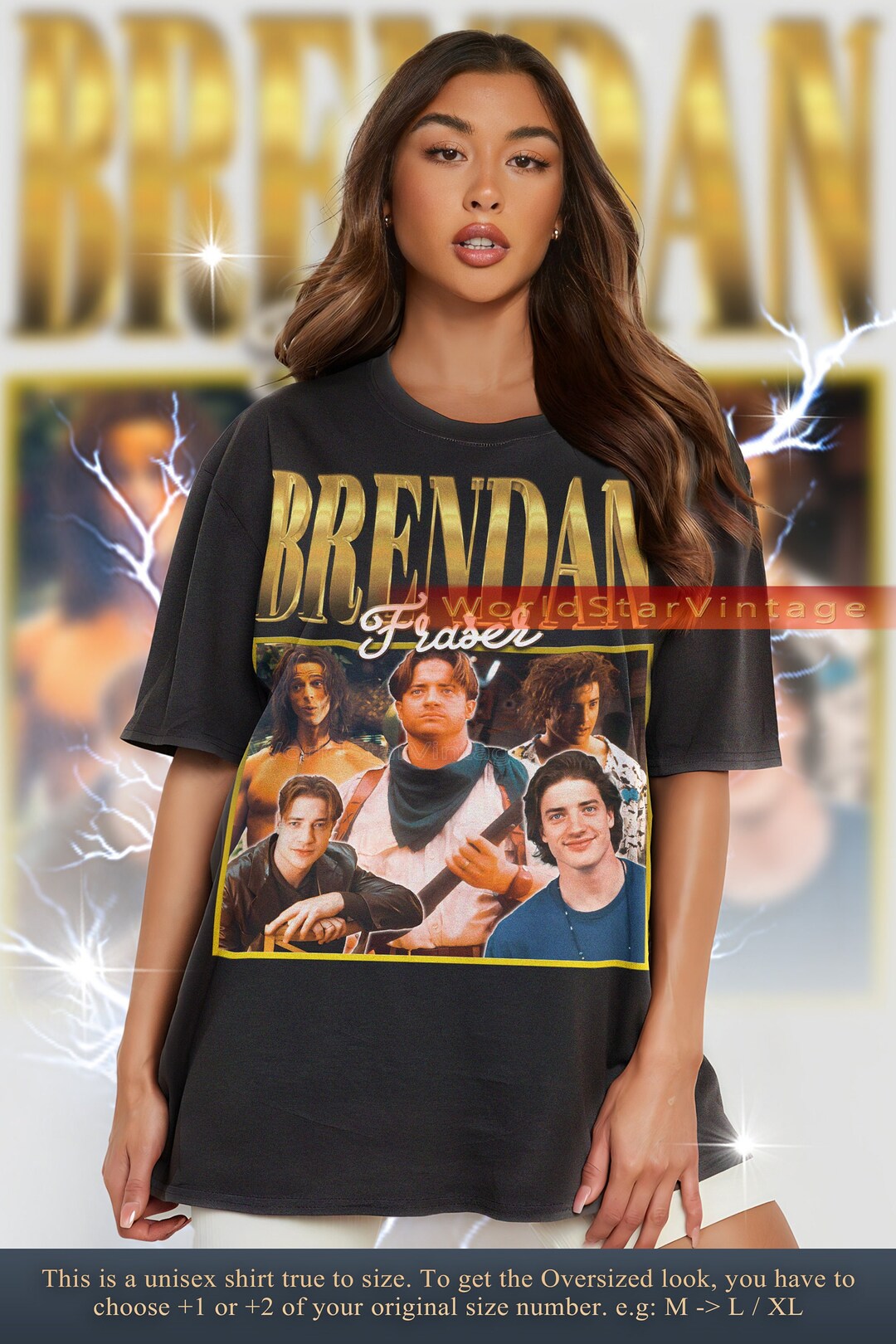 BRENDAN FRASER Vintage Shirt, Brendan Fraser Homage Tshirt, Brendan ...