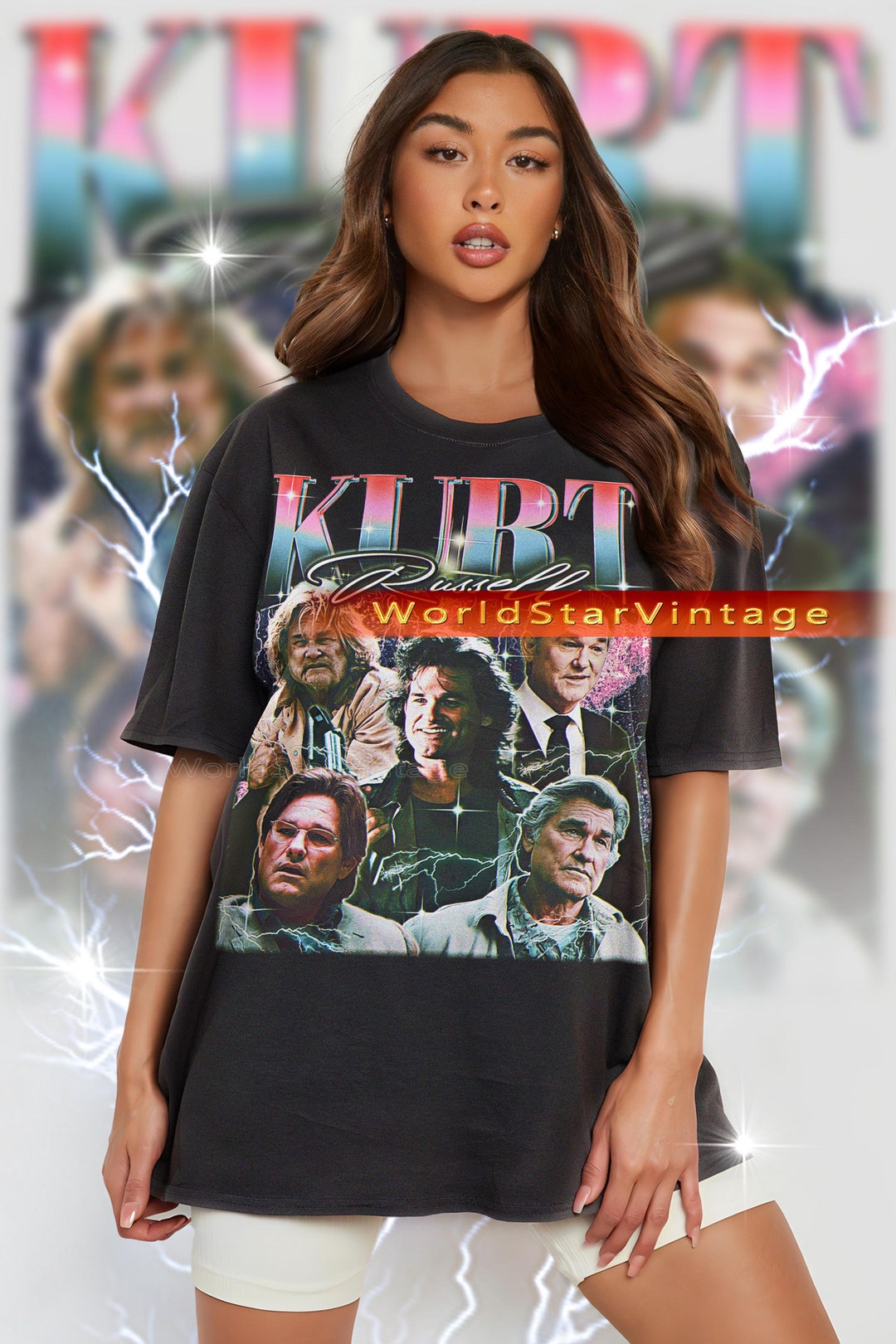 KURT RUSSELL Vintage Tshirt, Kurt Russell Homage Shirt, Kurt Russell ...