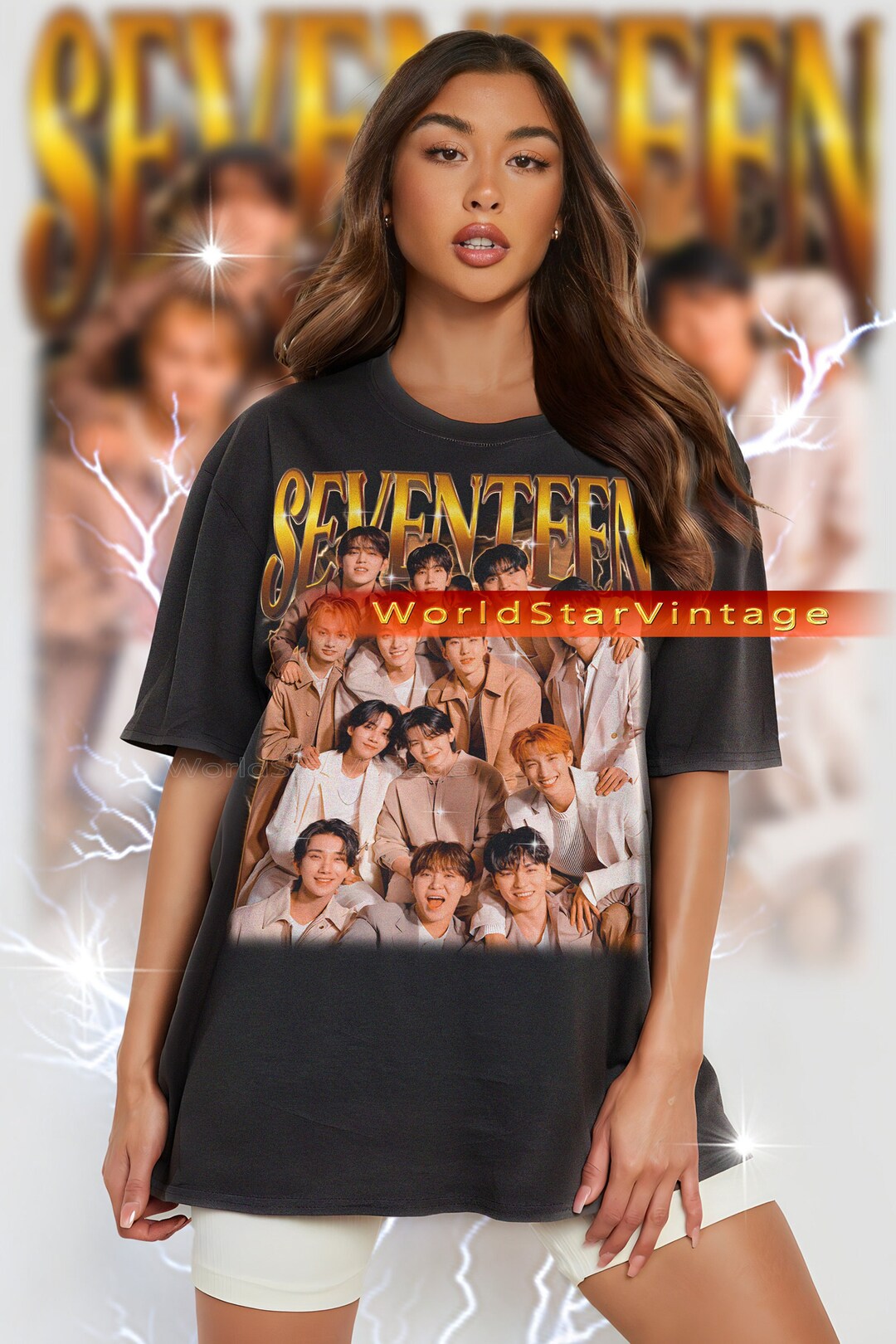 SEVENTEEN Vintage Shirt, Seventeen Homage Tshirt, Seventeen Fan Tees ...