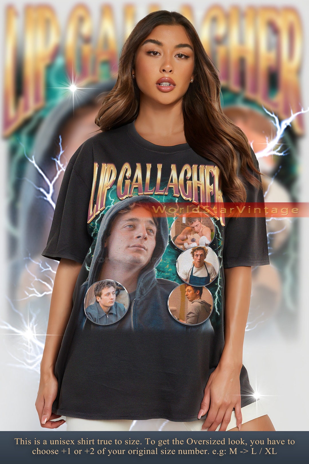 LIP GALLAGHER Vintage Shirt, Jeremy Allen White, Lip Gallagher Homage ...