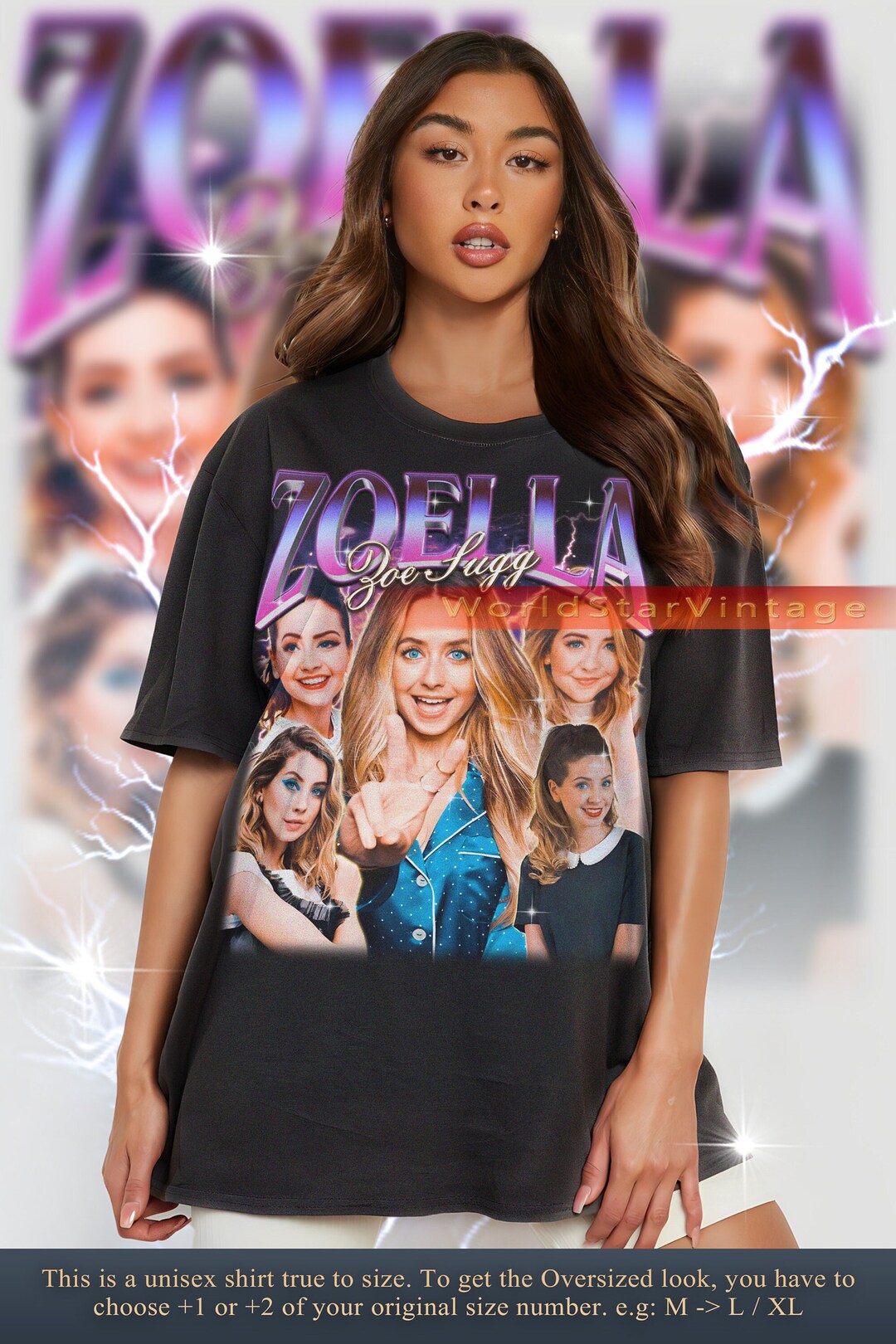 ZOE SUGG Vintage Shirt, Zoe Sugg Homage Tshirt, Zoe Sugg Fan Tees, Zoe ...